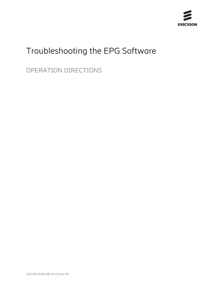 EPG | PDF | Internet Protocols | Troubleshooting