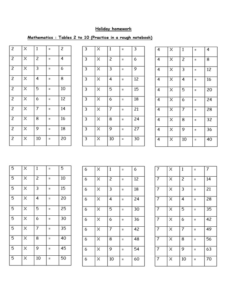 Grade 1 Holiday Homework (AutoRecovered) | PDF