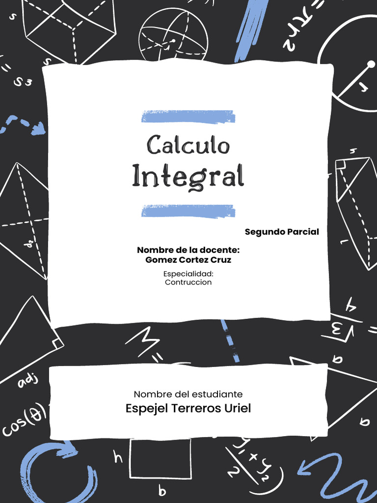 Documento A4 Portada Proyecto Matemáticas Ilustrado Negro | PDF