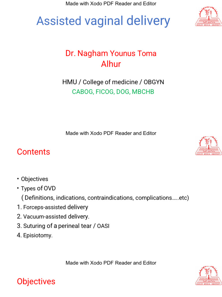 31 - Assisted Vaginal Delivery | PDF | Childbirth | Caesarean Section