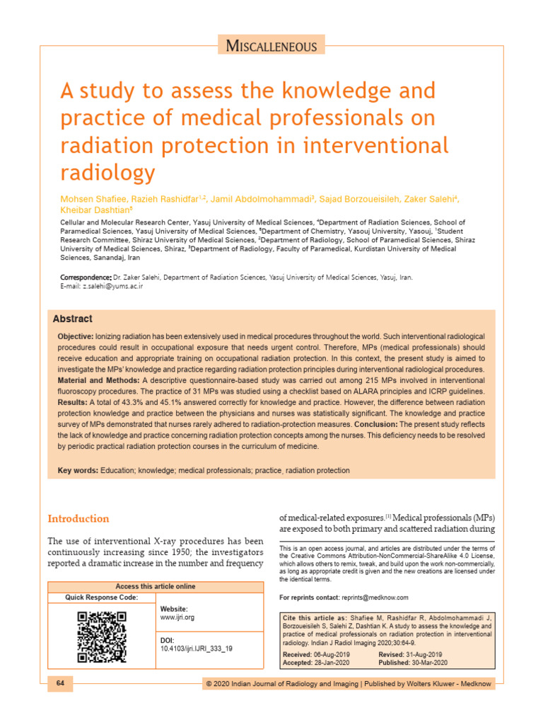 project 8 | PDF | Radiation Protection | Radiology