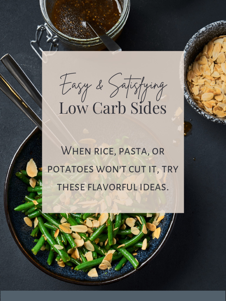 Easy and Satisfying Low Carb Sides | PDF | Beetroot | Bacon