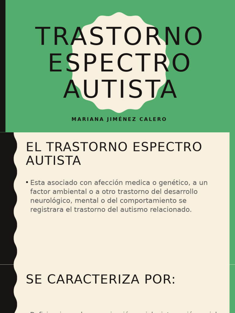Trastorno Espectro Autista | PDF