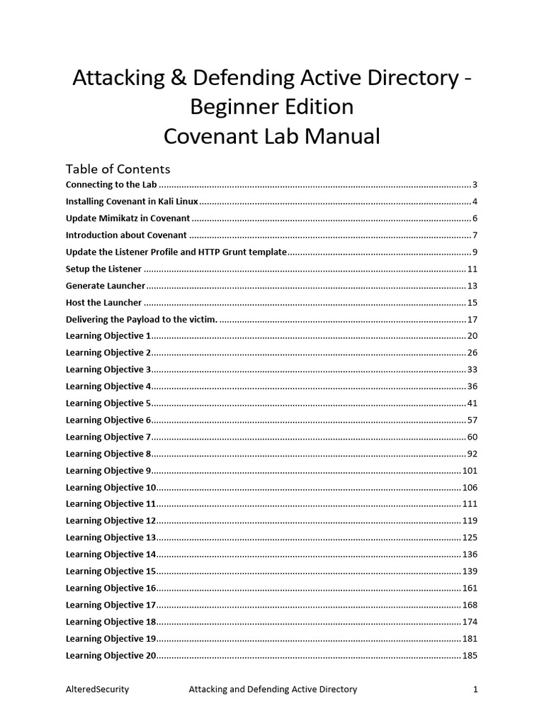 LabManual Covenant | PDF | Active Directory | Computer File