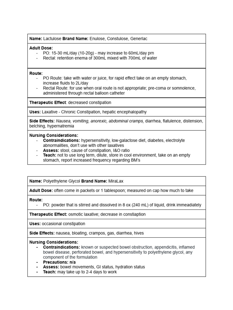 Pharmacology Med Card Studying | PDF | Hypoglycemia | Nausea