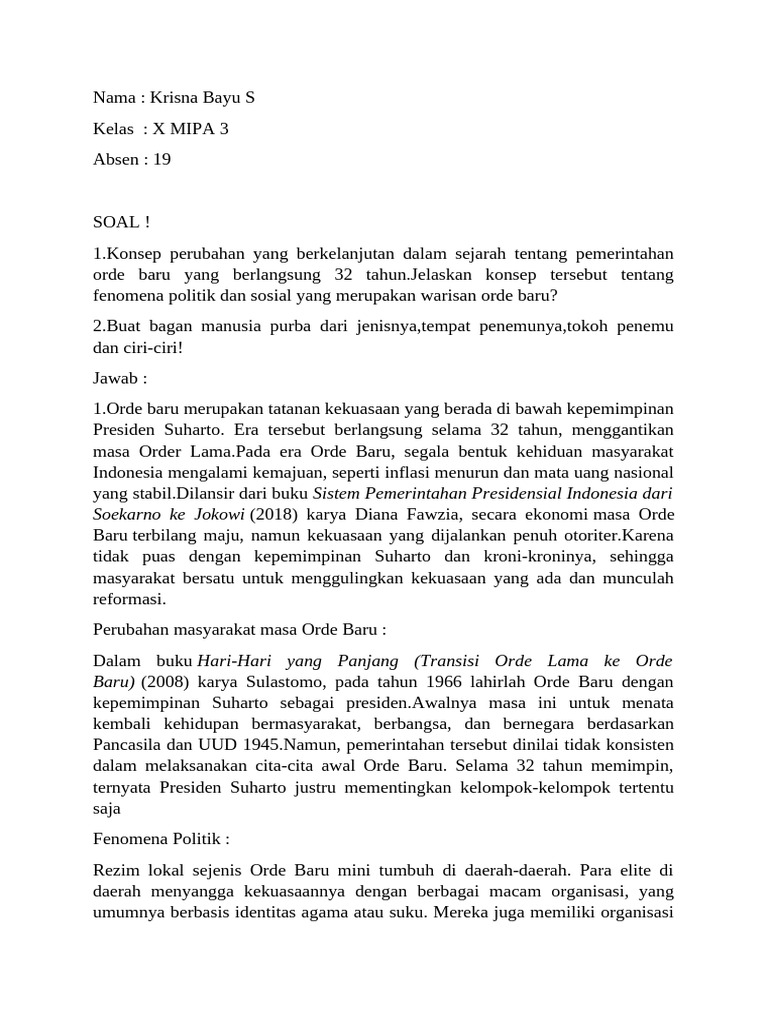 19 Krisna Bayu Sejarah | PDF