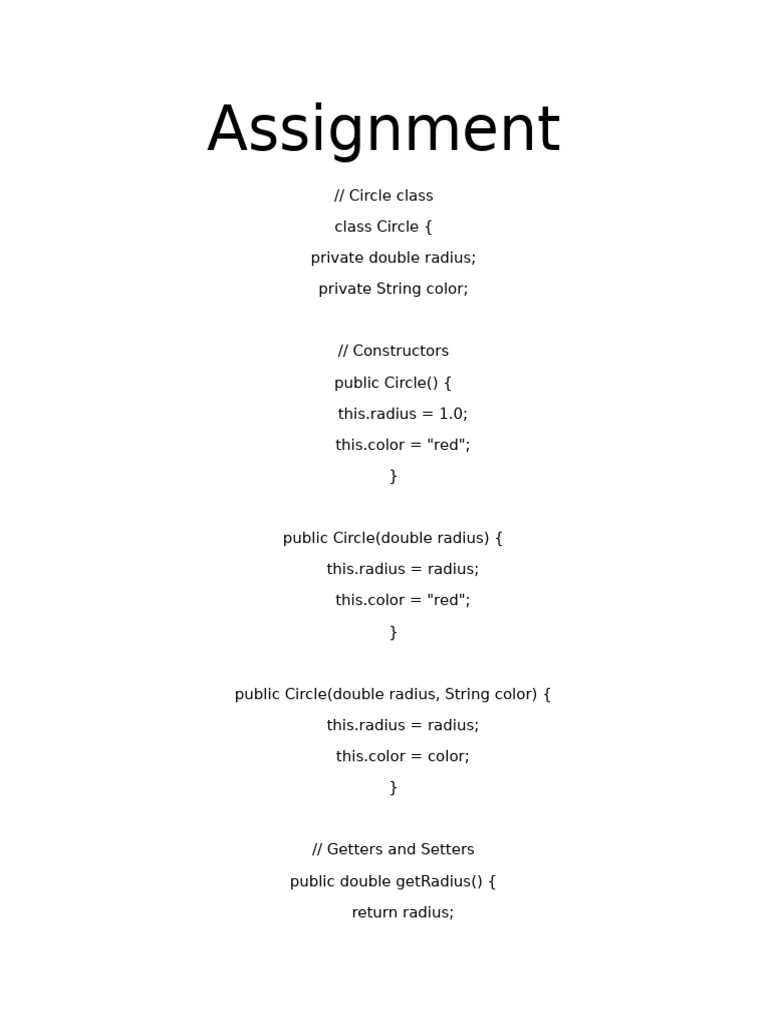 Assignment-OOP(2) | PDF | Inheritance (Object Oriented Programming ... Assignment-OOP(2) | PDF | Inheritance (Object Oriented Programming ...