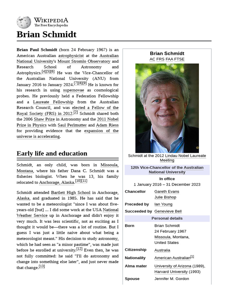 Brian_Schmidt | PDF | Astronomy