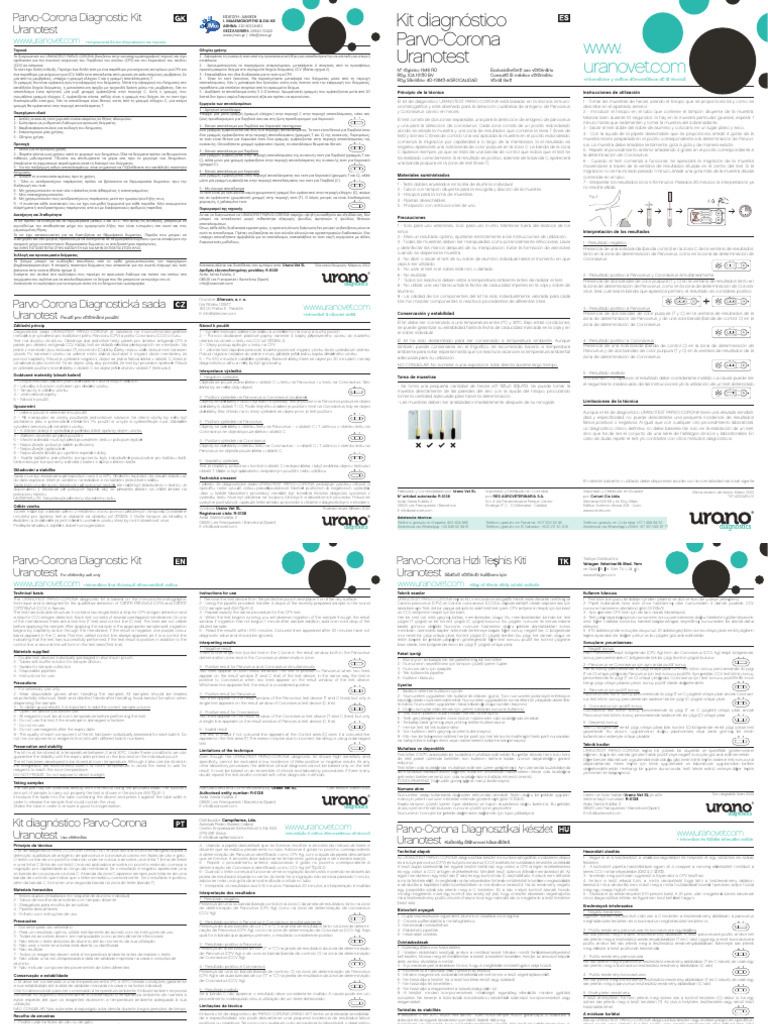 715 Mad0338 Insert Ut Parvo Corona Generico TXT 4010gen 01 | PDF