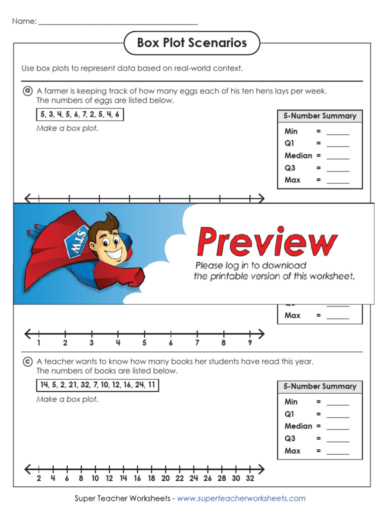 Box Plot Scenarios Basic | PDF | Robust Statistics