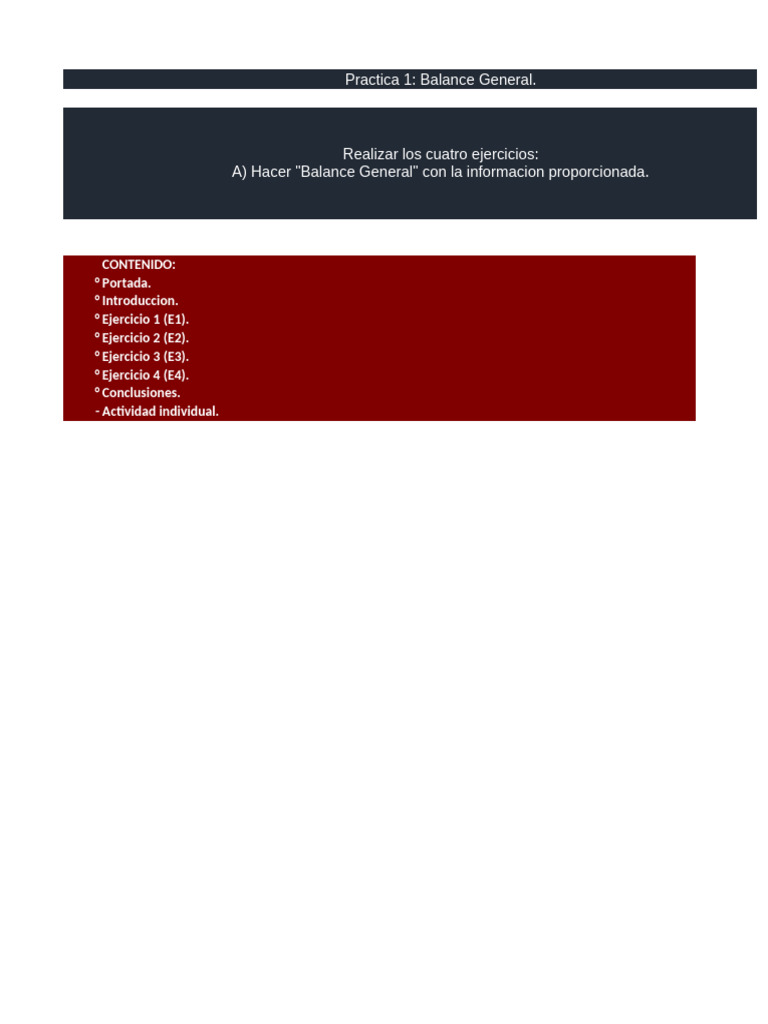 Ica u1 Practica1 Balance General | PDF | Business | Hoja de balance