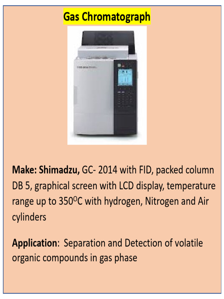 Gas Chromatograph | PDF