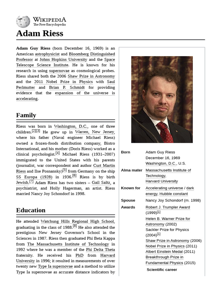 Adam_Riess | PDF | Astronomy | Cosmology