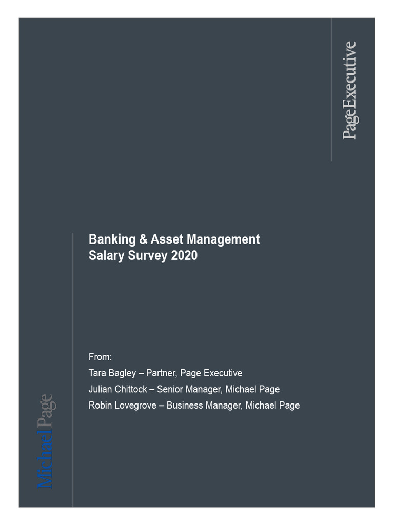 Banking Asset Management Salary Survey 2020 | PDF | Financial Analyst ...