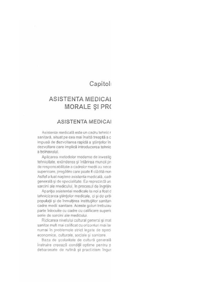 Rolul Asistentului Medical | PDF