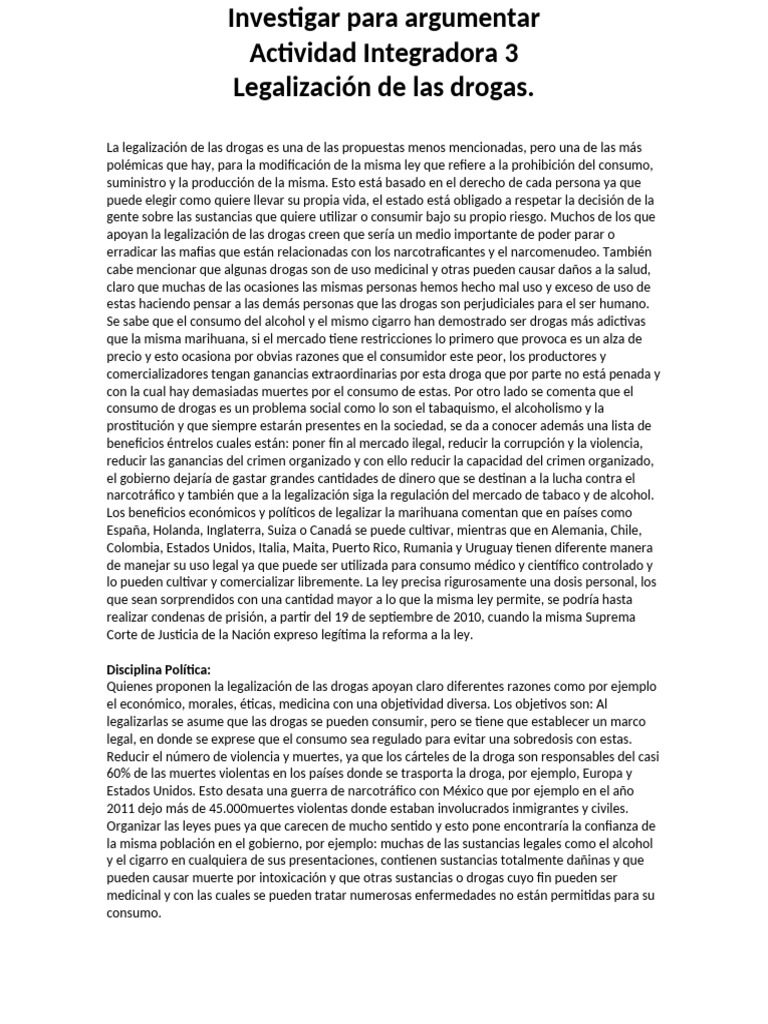 Gaytan Espinoza Veronica M05S2AI3 | PDF | Comercio ilegal de drogas ...