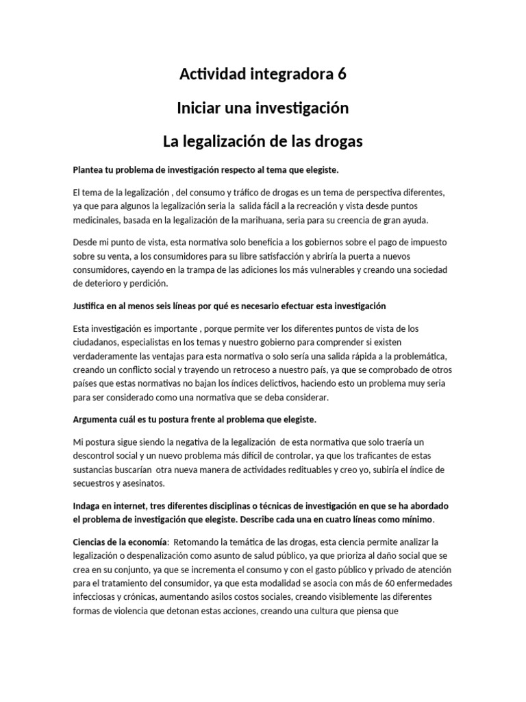 Gaytan Espinoza Veronica M05S3AI6 | PDF | Cannabis (Droga) | Drogas