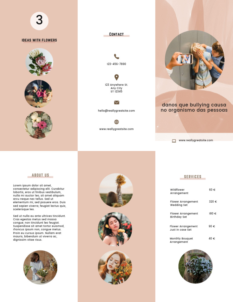 Neutral Boho Modern Z-Fold Brochure | PDF