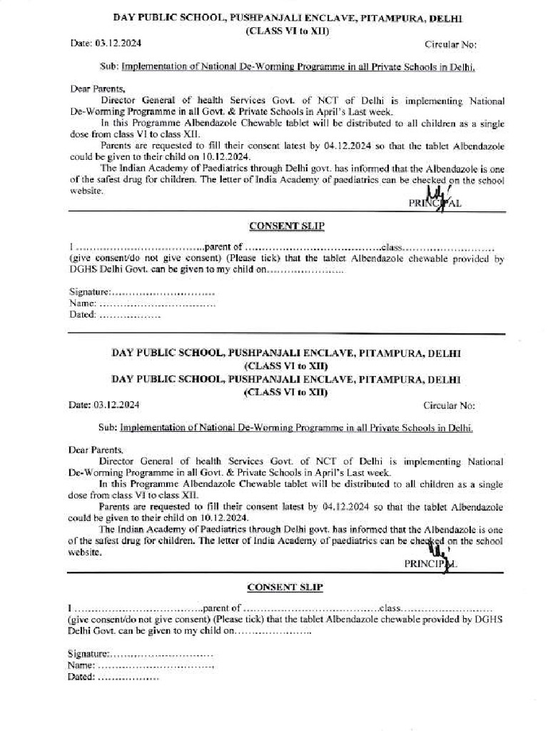National De-Worming Programme | PDF