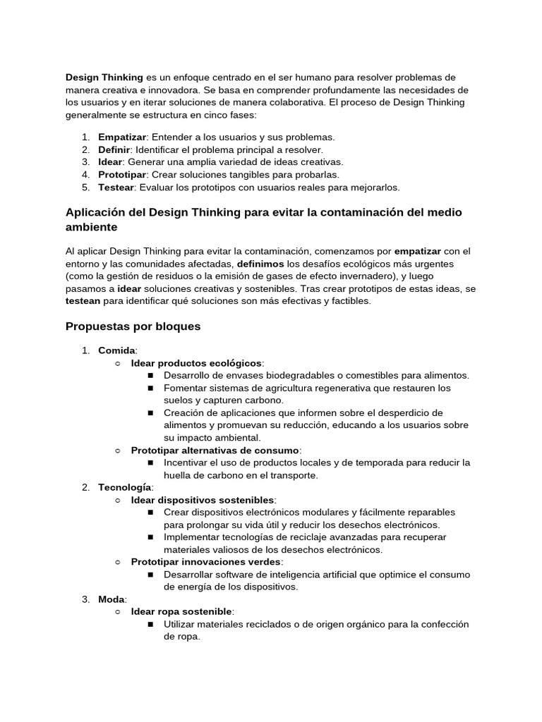 Design Thinking Es Un Enfoque Centrado en El Ser Humano para Resolver ...