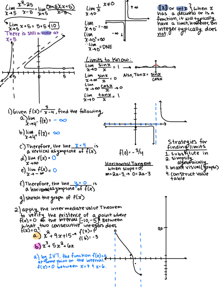 AP Calculus Unit 1 Review 2 | PDF | Abstract Algebra | Mathematical Objects