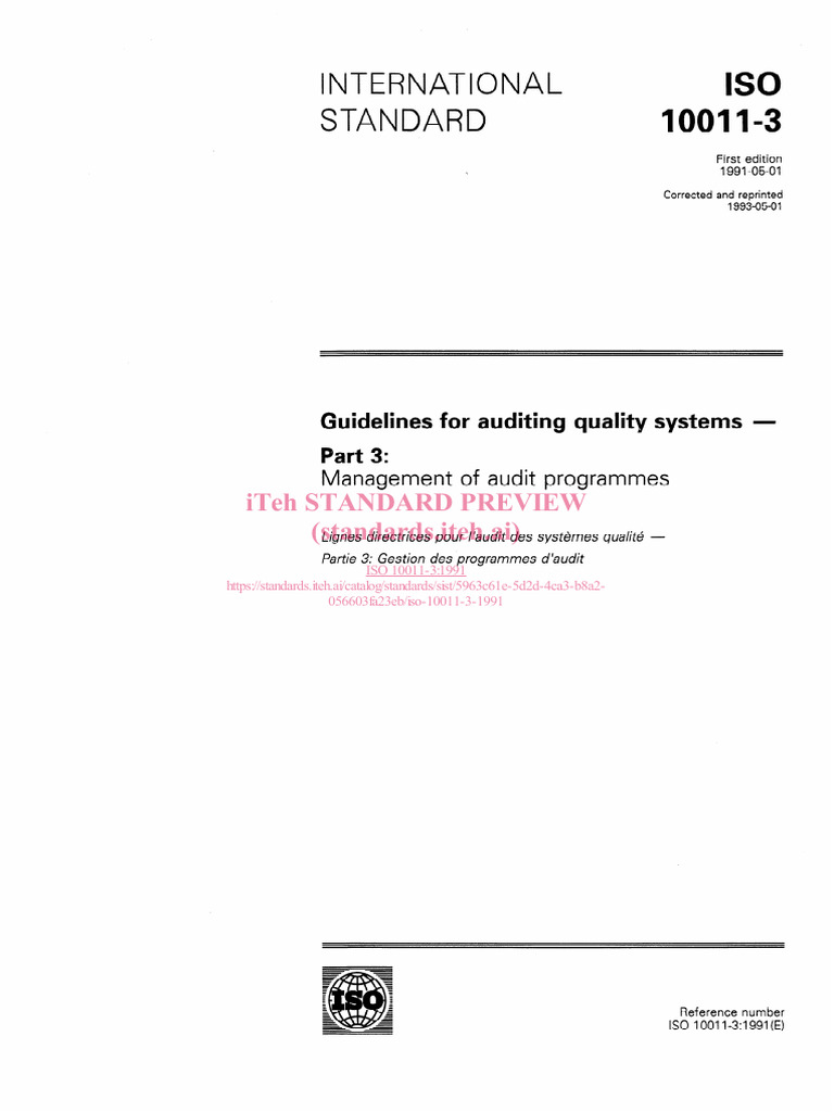 ISO-10011-3.1991 prv | PDF | International Organization For ...