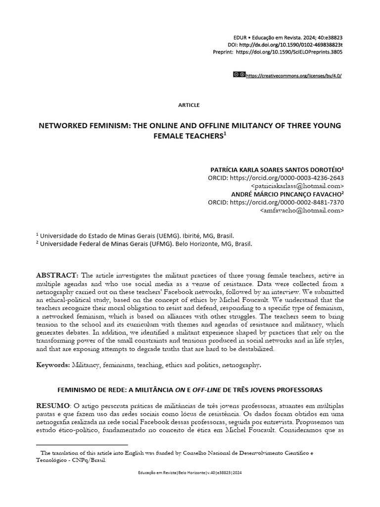 Networked Feminism in Teaching Practices | PDF | Feminism | Gender Studies
