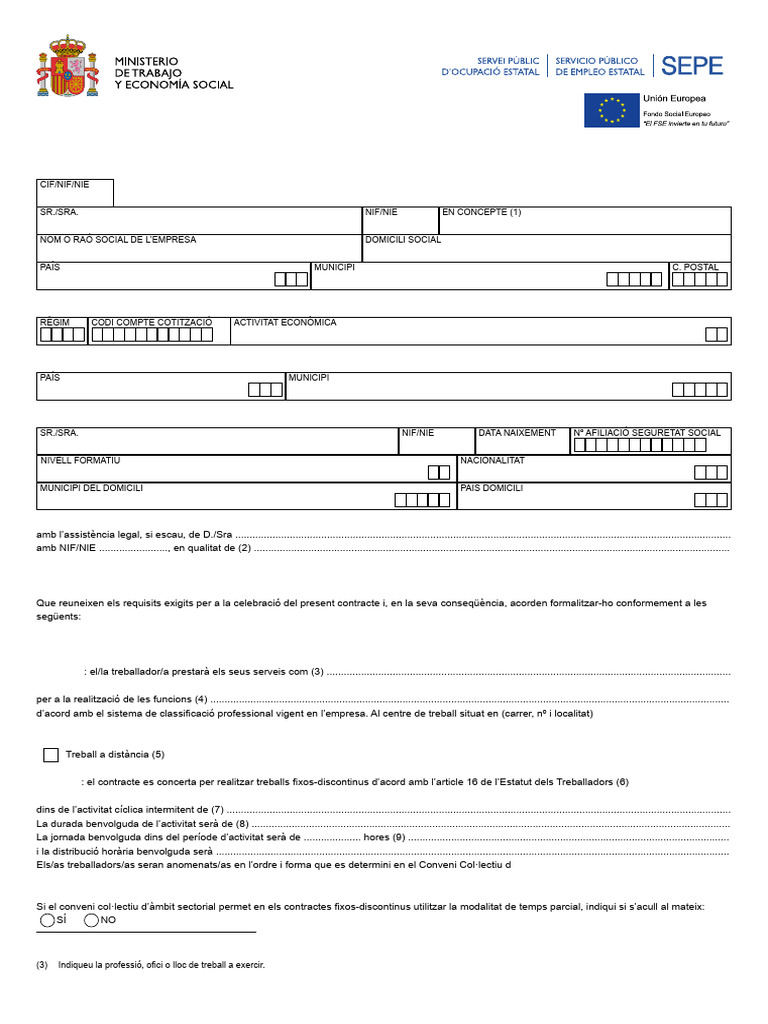Contrato Indefinido - 2405 - Cat - C | PDF