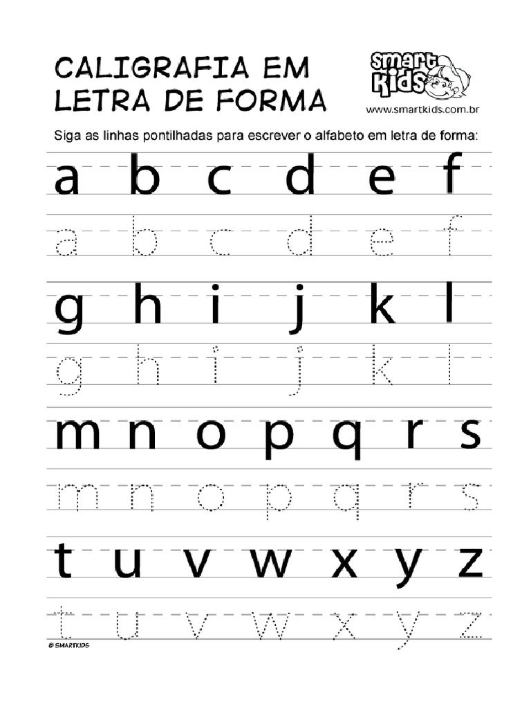Caligrafia Letra de Forma | PDF