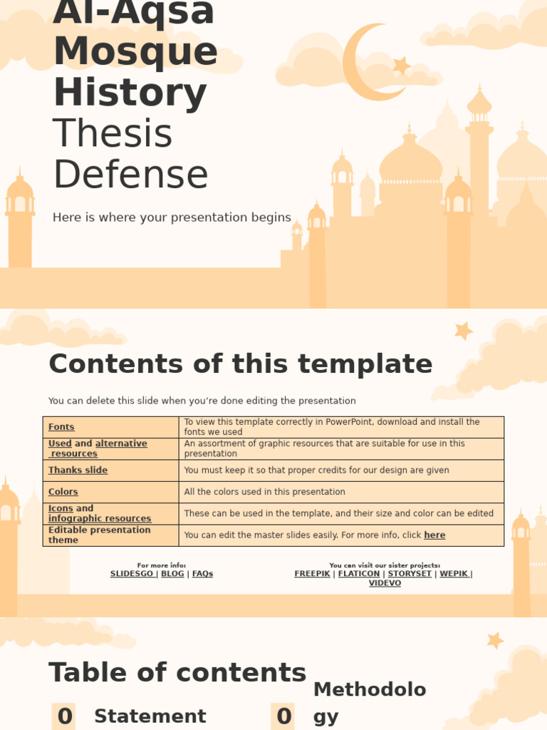 Al-Aqsa Mosque History Thesis Defense by Slidesgo | PDF | Planets ...
