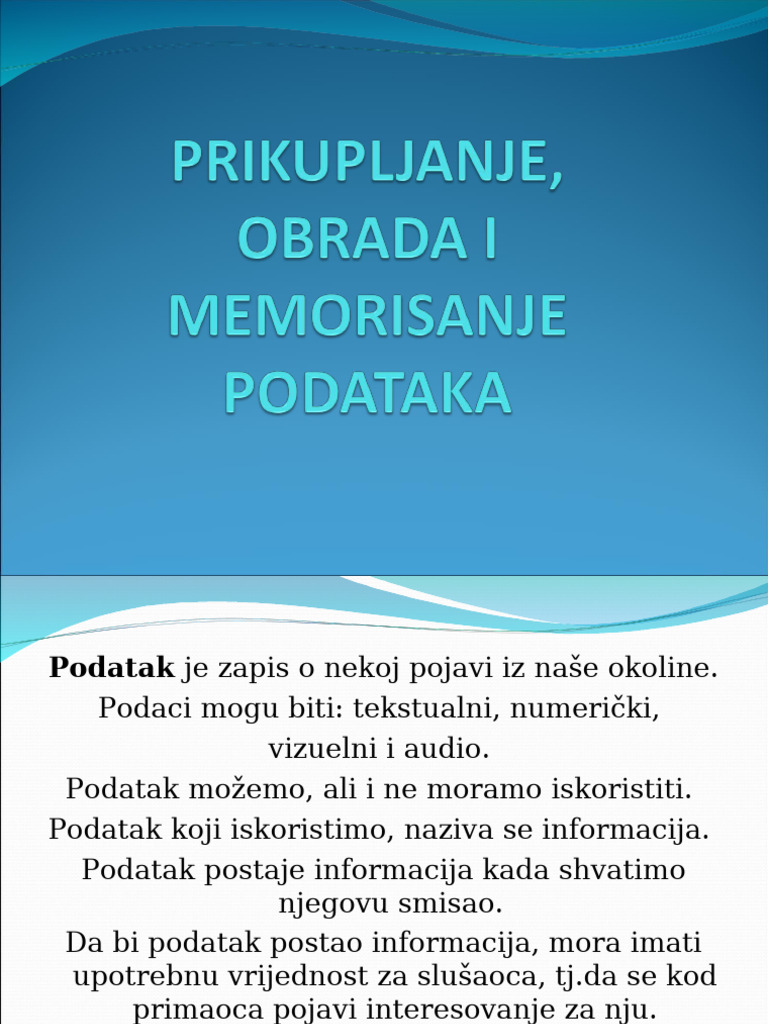 Prikupljanje podataka | PDF