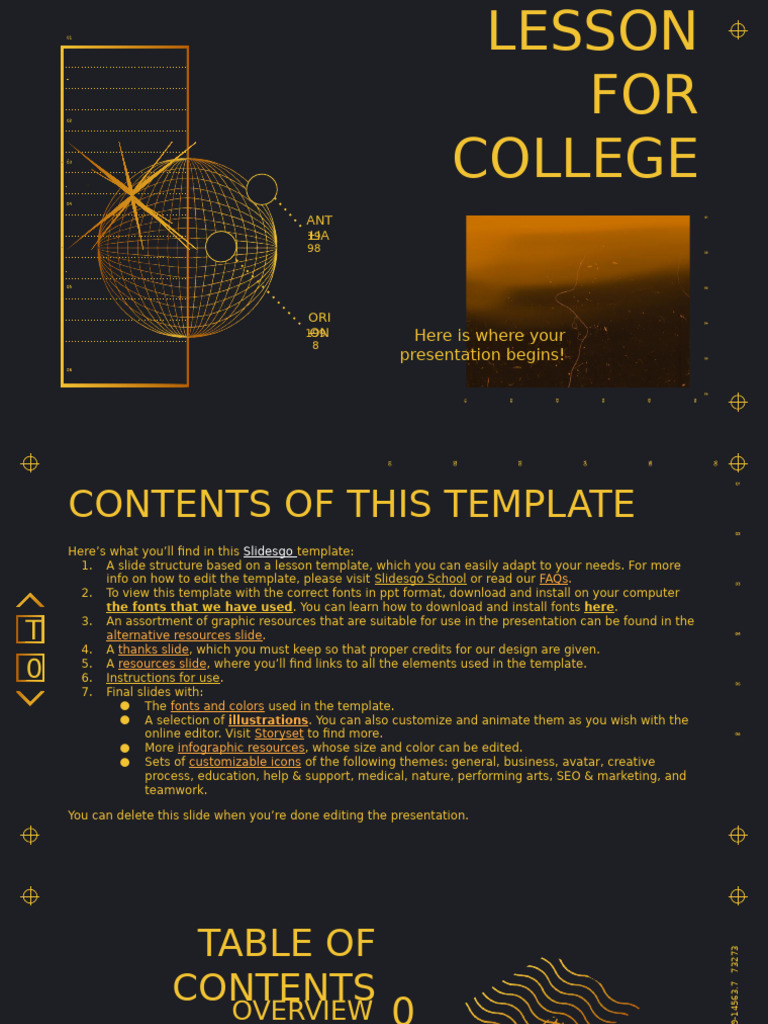 Astrophysics Lesson For College XL by Slidesgo | PDF | Planets ...