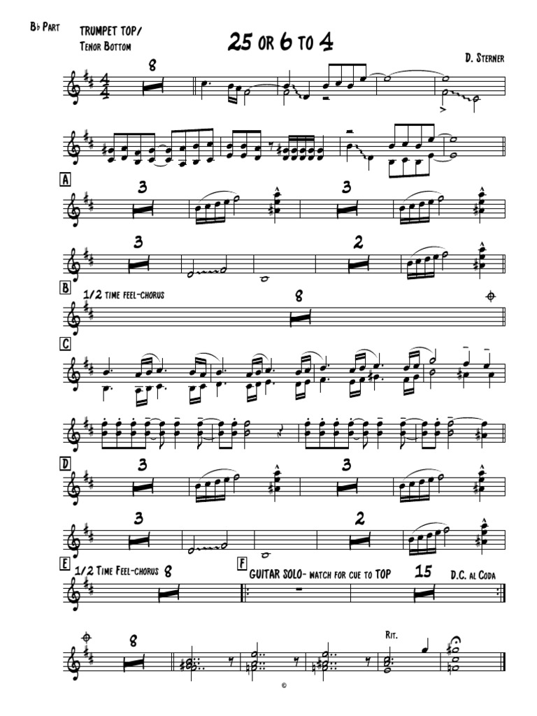 25 or 6 To 4-Bb Horns | PDF