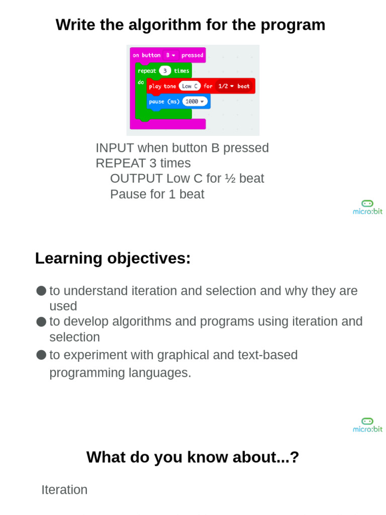 Microbit Simple Projects | PDF