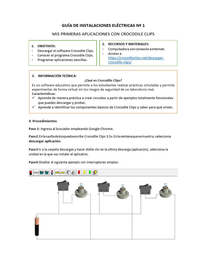 GUIA INST ELECT Nº 01 | PDF