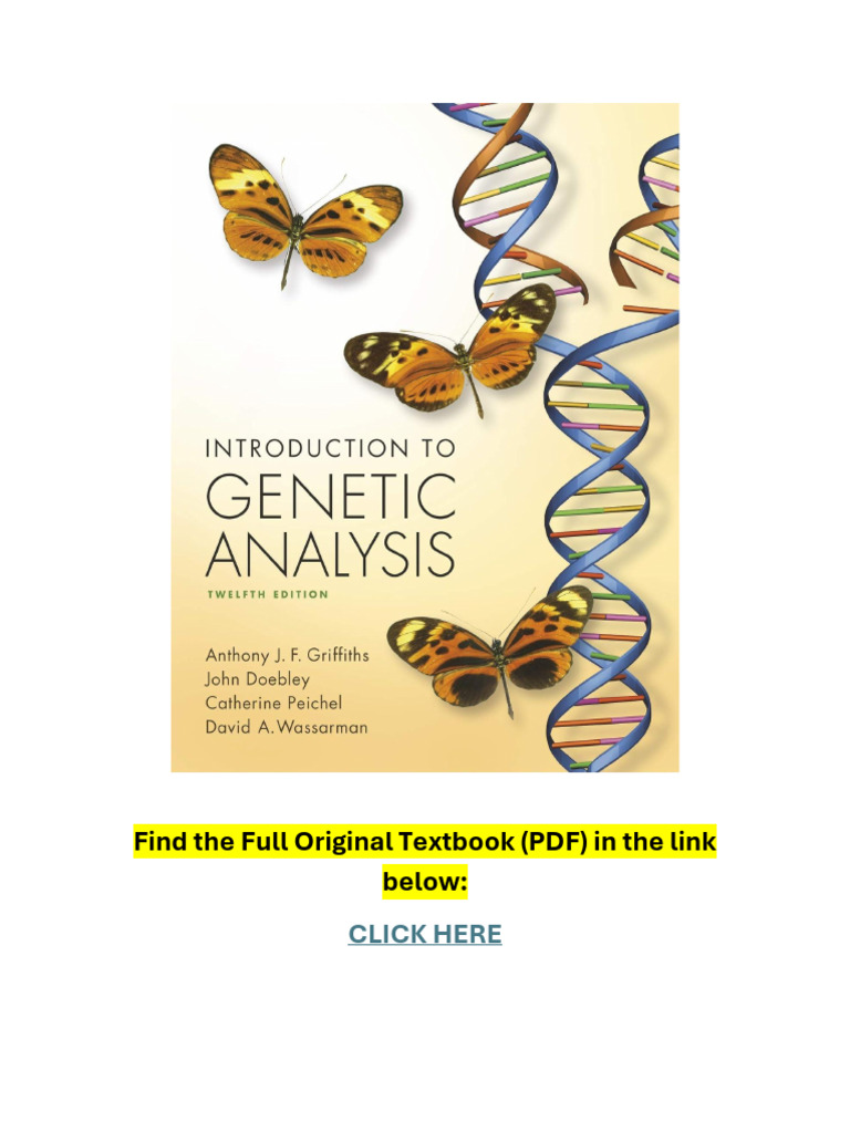 An Introduction To Genetic Analysis 12th Edition PDF | PDF | Gene ...