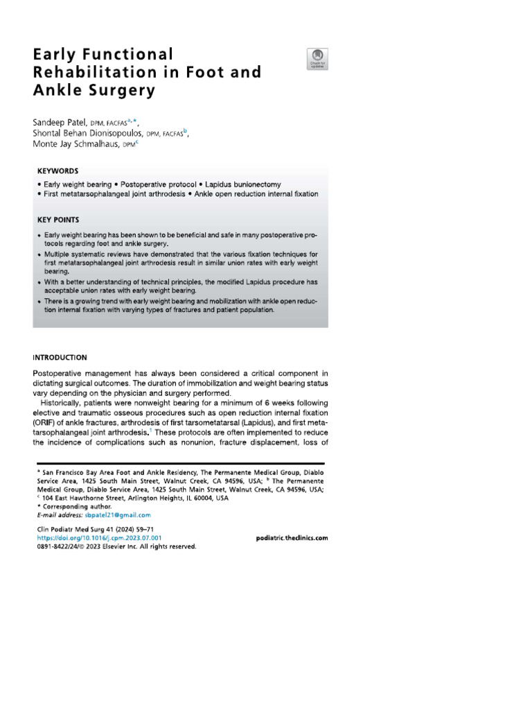 Early Functional | PDF