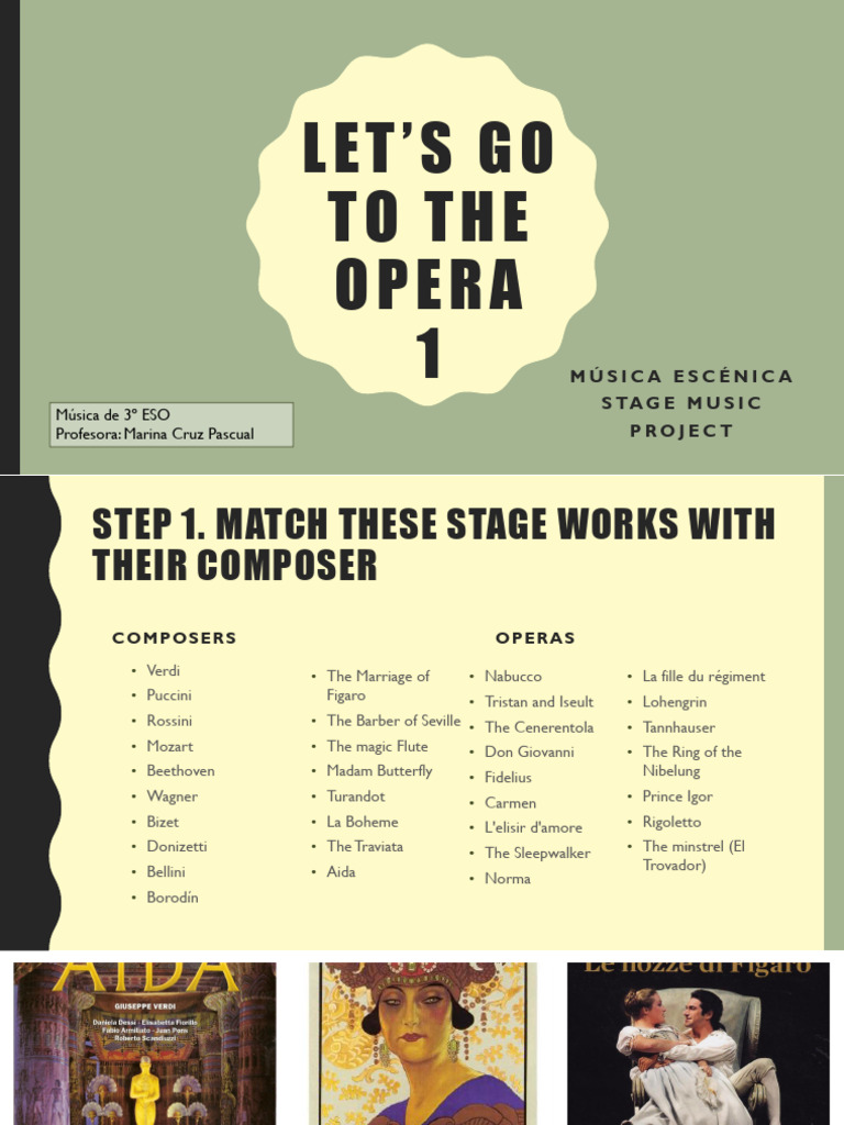 LETS GO TO THE OPERA 1 - Project | PDF | Opera | Vocal Music