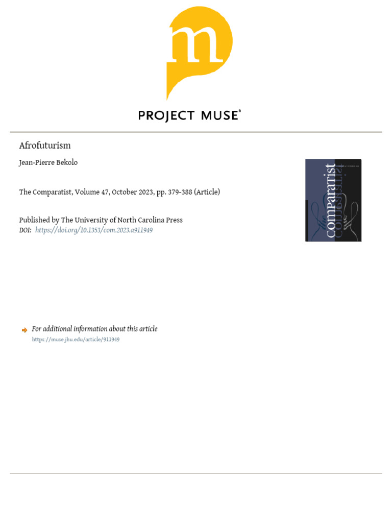 Project Muse 911949 | PDF
