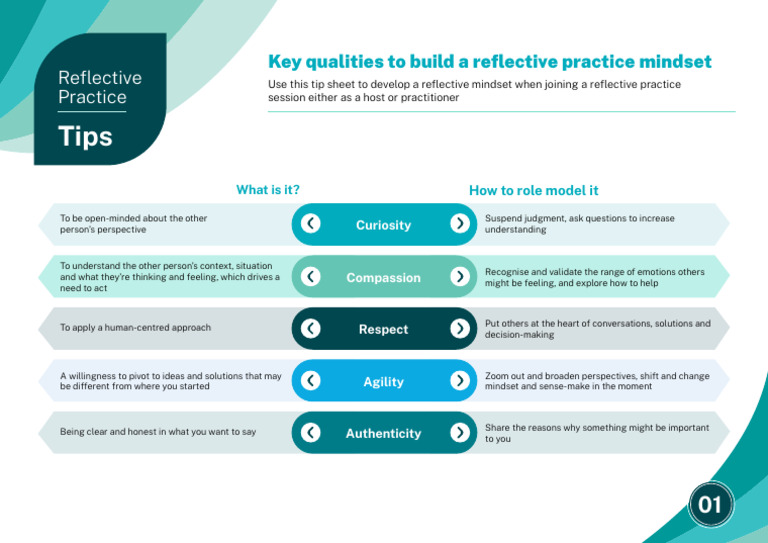 Tip Sheet 1 Key Qualities To Build A Reflective Practice Mi | PDF