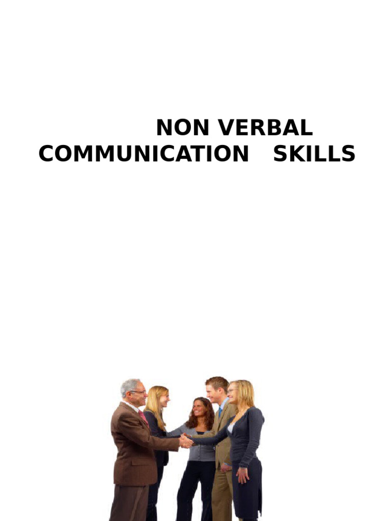 Non-Verbal Communication Skills Guide | PDF | Nonverbal Communication ...