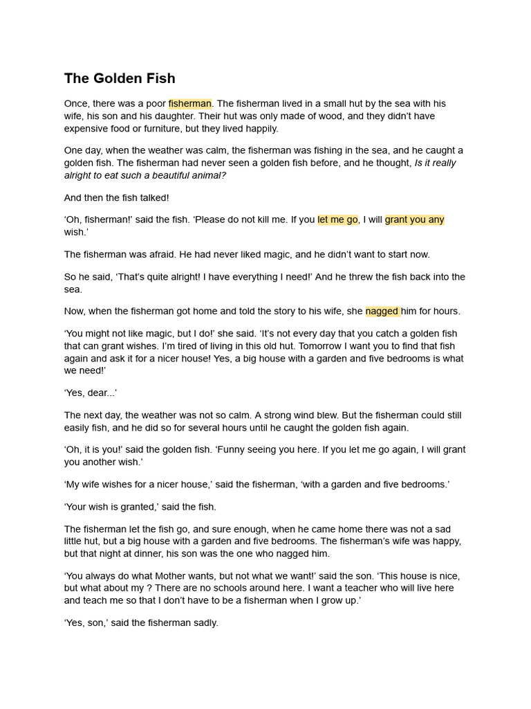 The Golden Fish | PDF