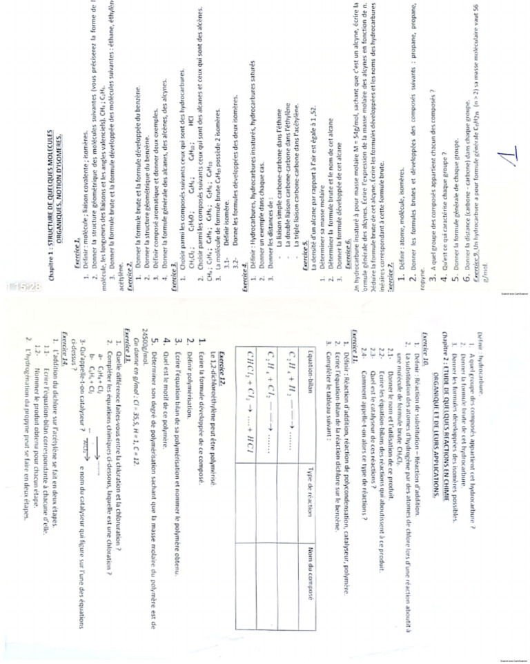 TD_Physiques_Chimie | PDF