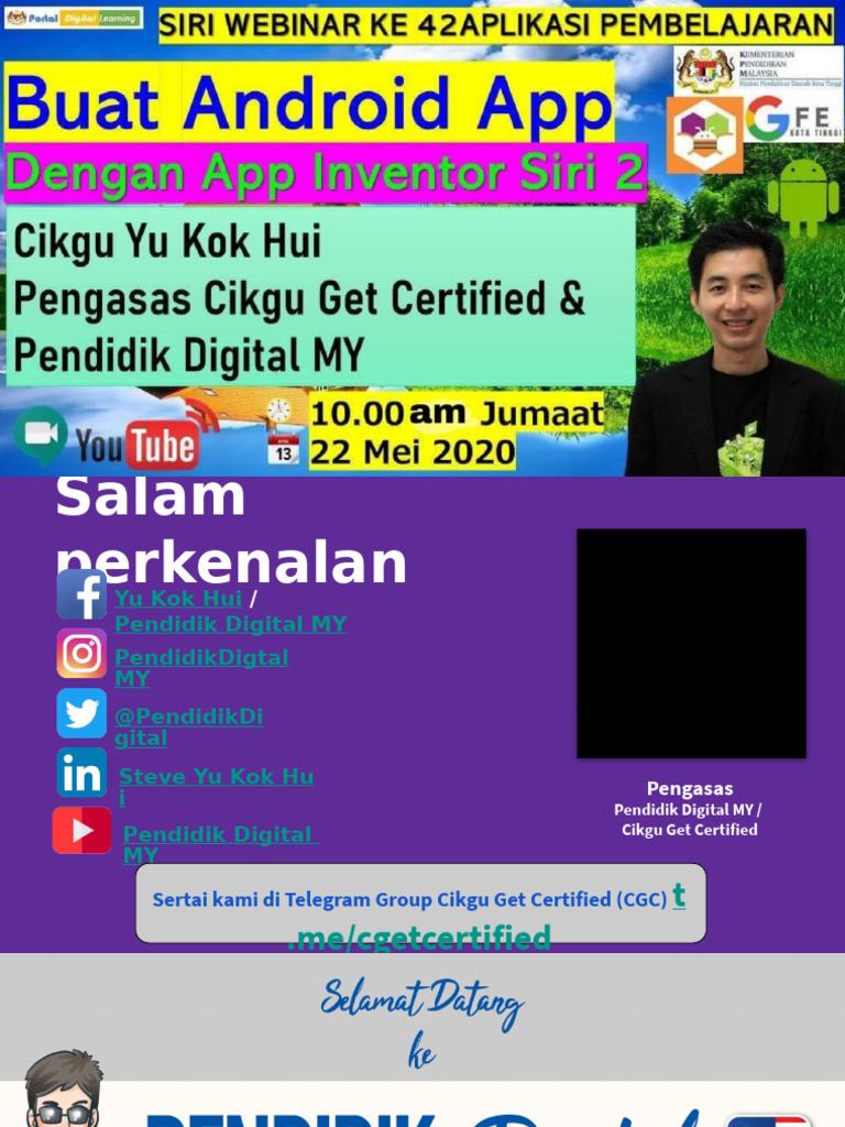 (Slaid Presenter) Buat Android App Dengan App Inventor Siri 2 | PDF
