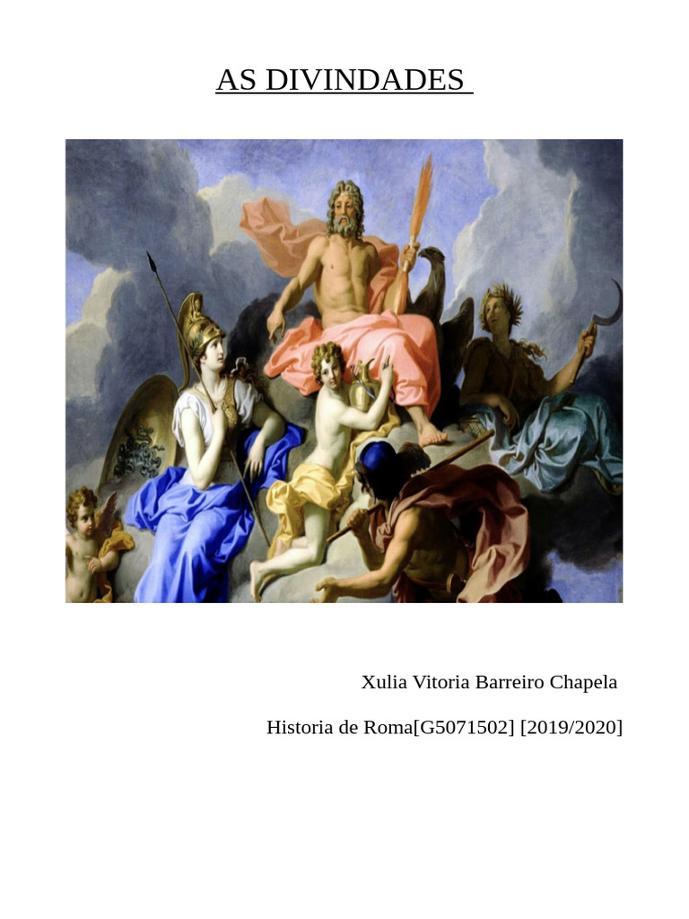 As Divinidades Historia de Roma | PDF