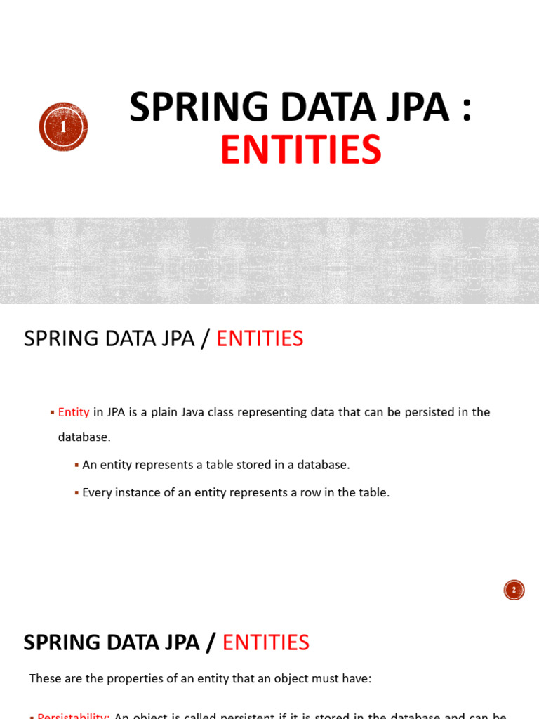 Chapter III SpringBoot - Part 3 - Entity | PDF | Databases | Computing