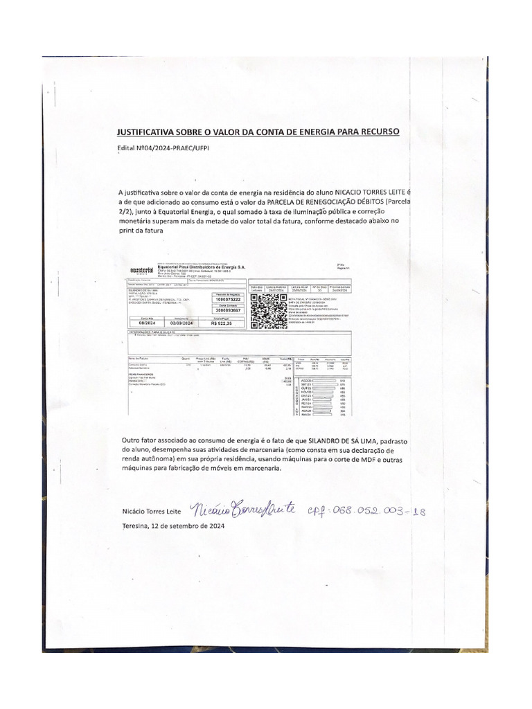 justificativa-combinado | PDF