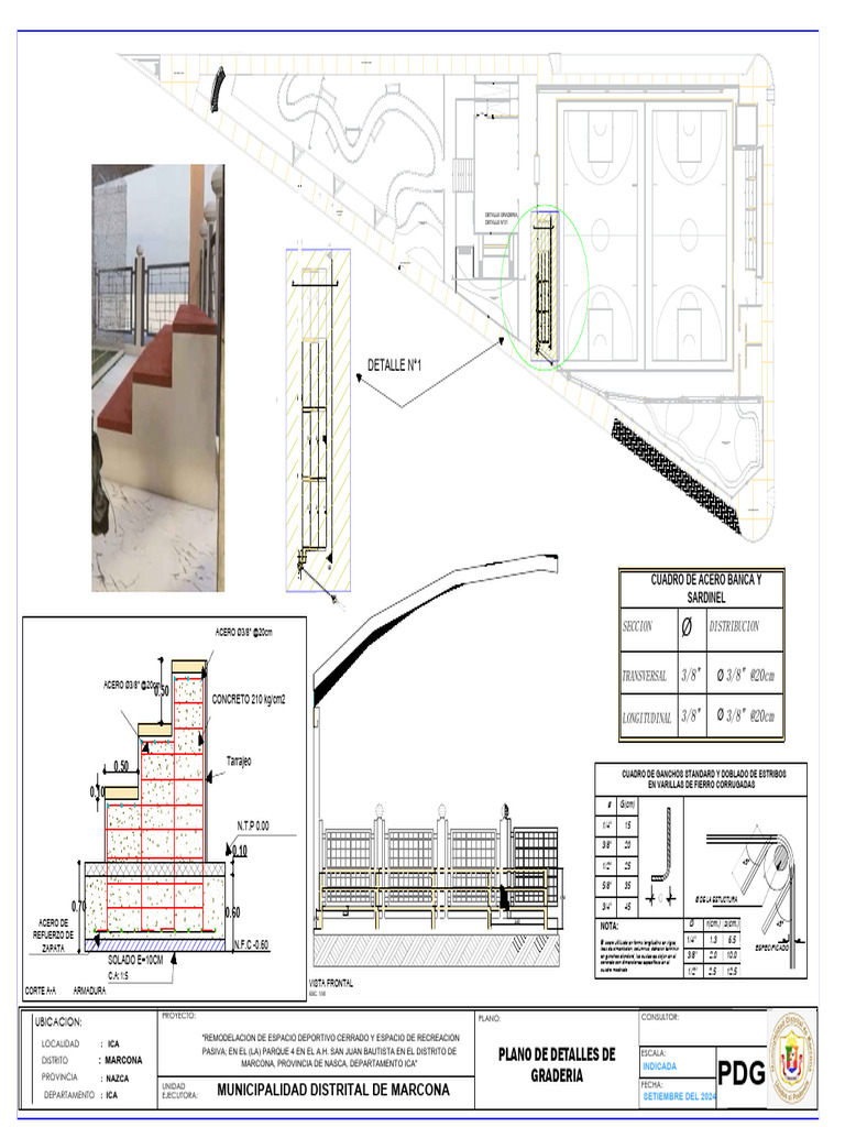 PLANO DETALLE GRADERIA-Layout2 | PDF