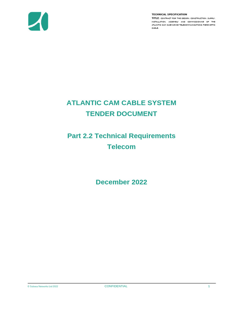 Technical Requirements - Telecom - EN | PDF | Telecommunications
