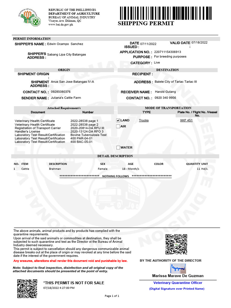 ShippingPermit | PDF